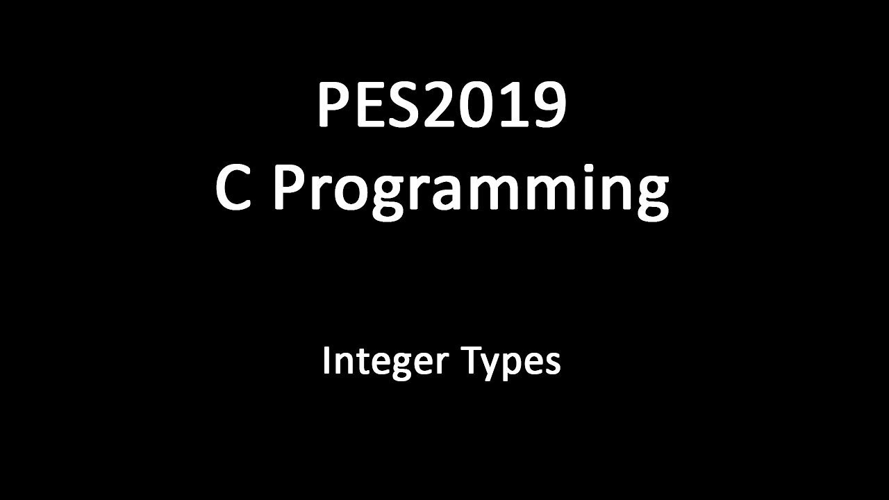 C Programming - Integer Types
