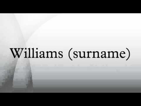 Williams (surname)