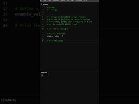 Python Programming, f-strings