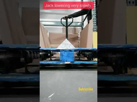 Quick Fix For Pallet Jack That Lowers Too Slowly For Cheap!
