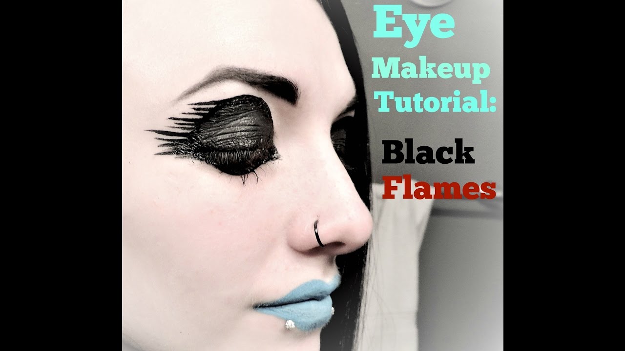 Emo Makeup Tutorial #7 (Black Flames)