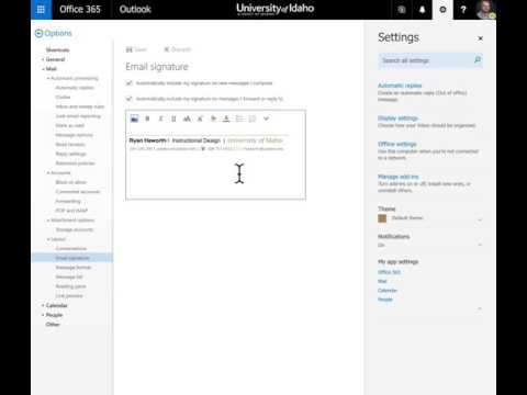 How to Update your email signature in Outlook 365