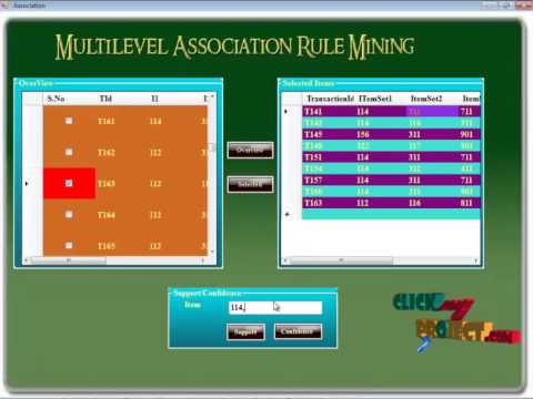 Final Year Projects | A Novel Algorithm for Cross Level Frequent Pattern Mining in Multidatasets