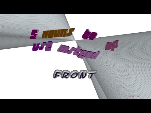 front - 8 nouns which are synonym of front (sentence examples)