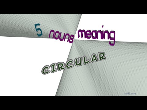 circular - 6 nouns which are synonym of circular (sentence examples)