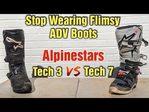 Comparing Alpinestars Tech 7 & Tech 3 | Stop Wearing Flimsy Adv Motorcycle Boots
