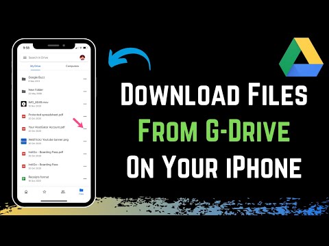How To Download Files from Google Drive to iPhone !
