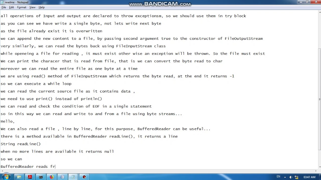 Java : Read file using BufferedReader