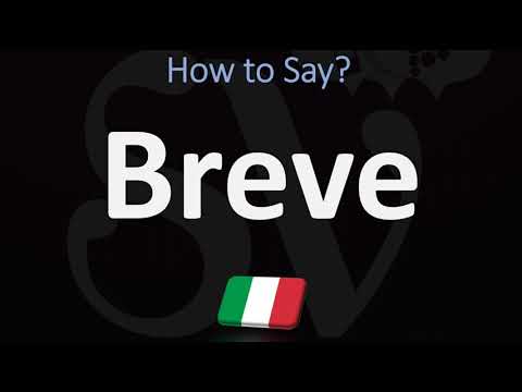 How to Pronounce BREVE in Italian? (COFFEE)