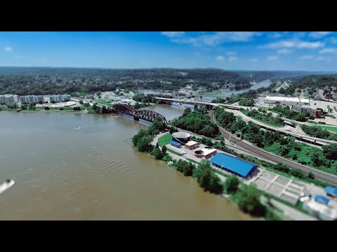 Mini 4 Pro flight over Ohio River