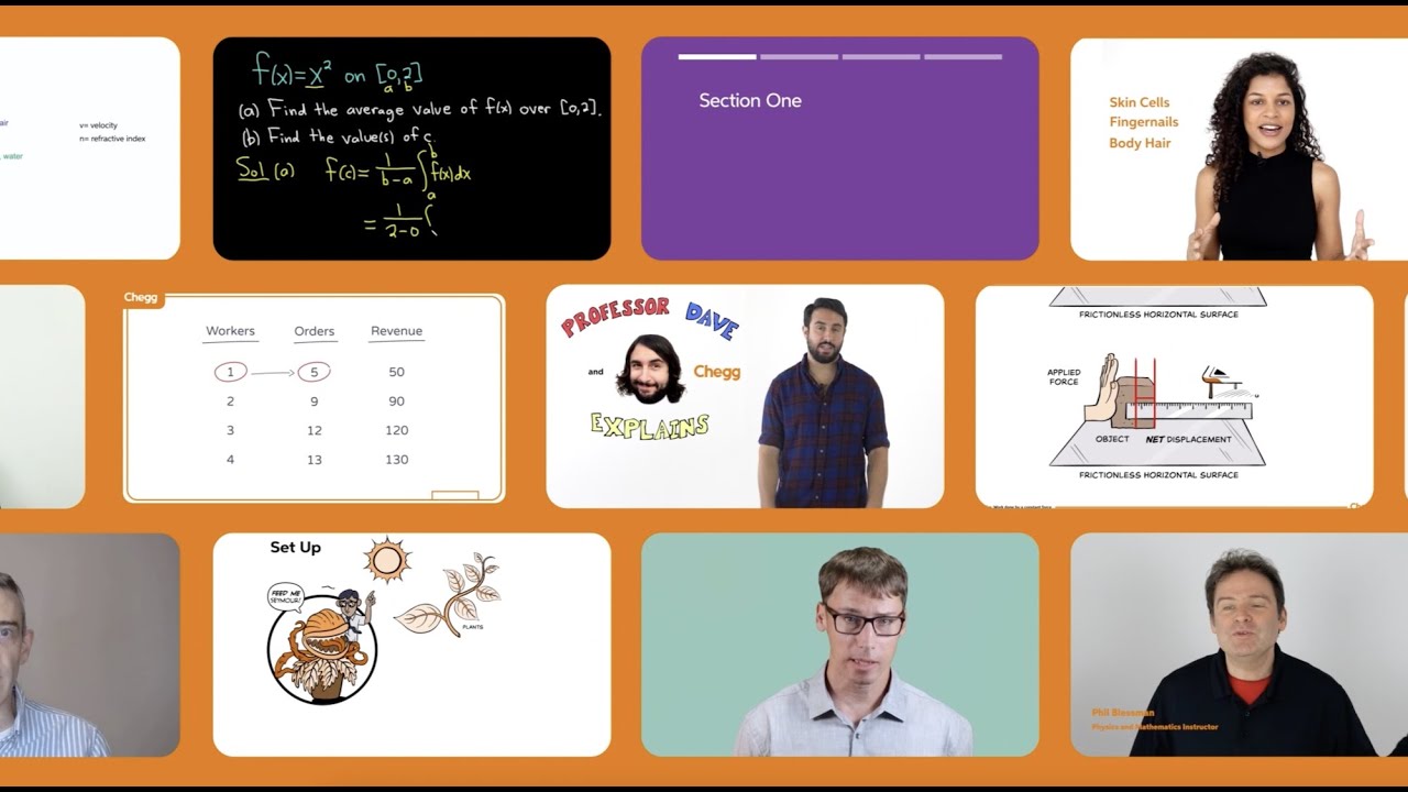 Welcome to Chegg's Youtube Channel!