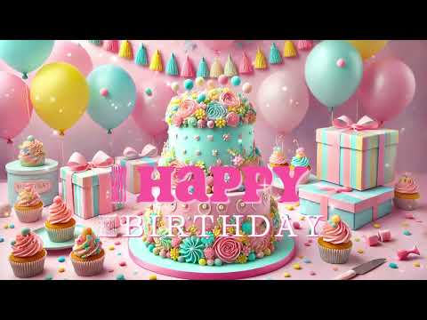 Happy Birthday Song With Pink Cake 🎂🩷