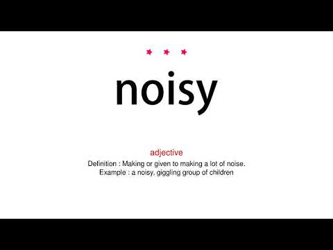 How to pronounce noisy - Vocab Today