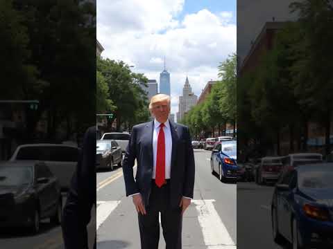 Donald trump directing traffic