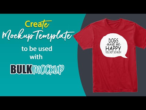 How to create mockup template to use with Bulk Mockup | Hoodie Mockup Template |