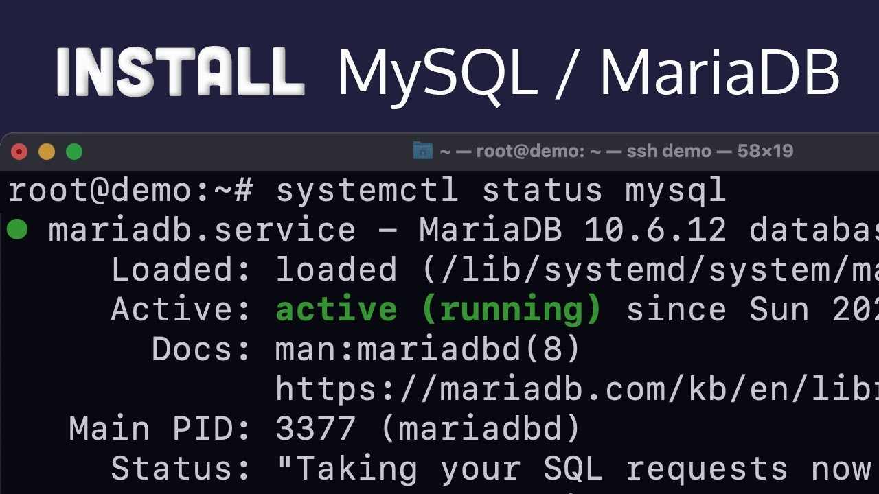 Install and configure MySQL / MariaDB (Ubuntu)