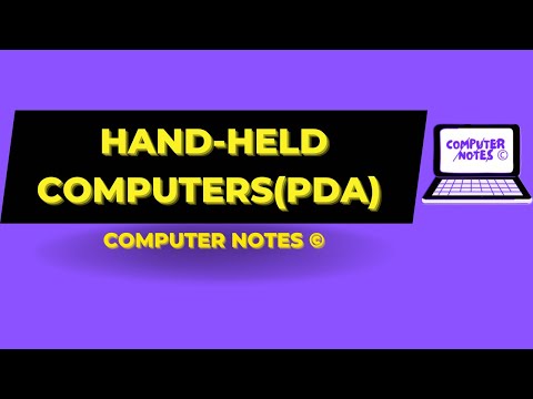 Handheld Computer | PDA | Full video in description | #bca #computerscience @Computer Notes