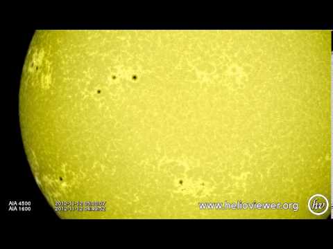 AIA 1600/4500 (2012-11-11 21:00:40 - 2012-11-12 13:19:04 UTC)