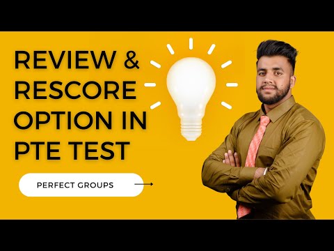 REVIEW & RESCORE OPTION IN PTE TEST #PerfectGroups #PTE #ielts