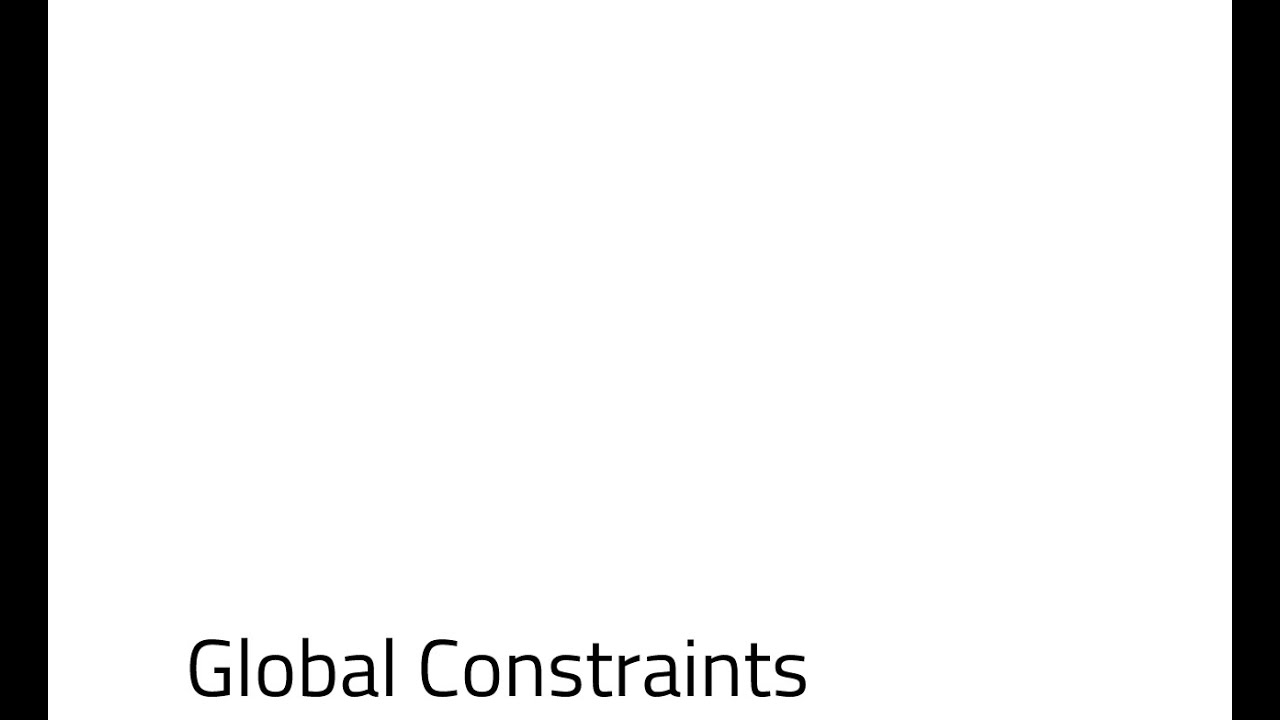 003 Global Constraints