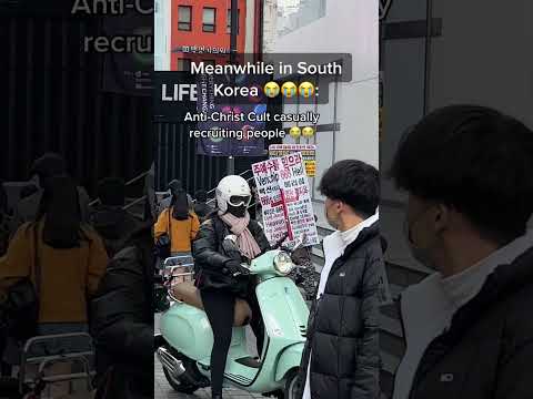 Heaven or Hell? Jesus Street Showdown in South Korea #southkorea #religious #contrast #jesus #seoul