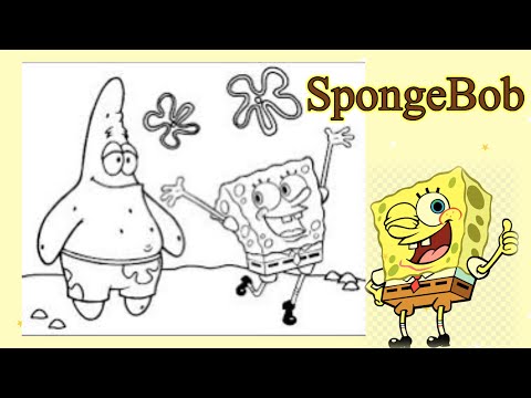 SpongeBob Coloring Page/spongebob SquarePants Coloring Page #fun #coloring