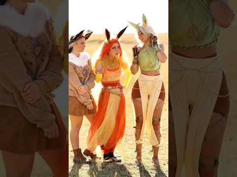 What? Eevee is evolving! w/ @Athena_grimes @RaineEmery #eeveelution #cosplay
