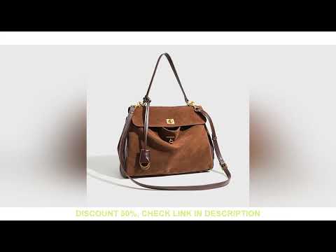 2025 Luxury Brand Rodeo Women Bags Leather Brown Suede Women Totes Gold Buckle Women Shoulder Bags F