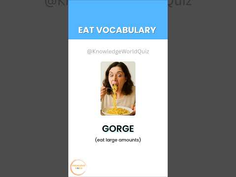 Different Ways of Eating in English | Fun Vocabulary with Examples #shorts #shortsfeed #english