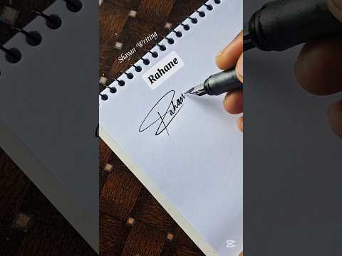 how to sign the letter R? | Rahane name signature style | #shorts