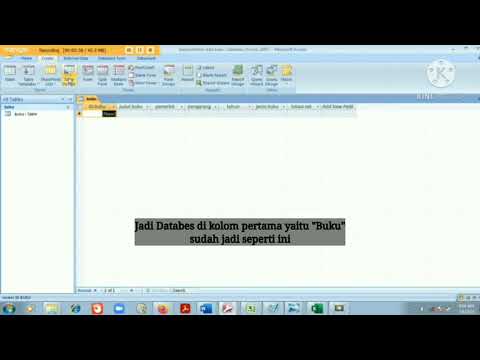CARA MEMBUAT DATABASE PERPUSTAKAAN SEDERHANA MENGGUNAKAN MICROSOFT OFFICE ACCESS 2007