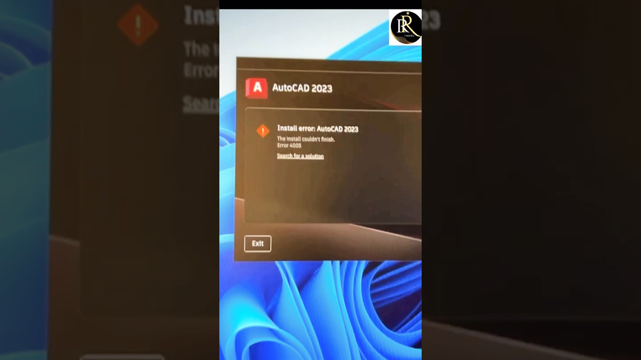 how to Solve Autocad error on windows 10/11