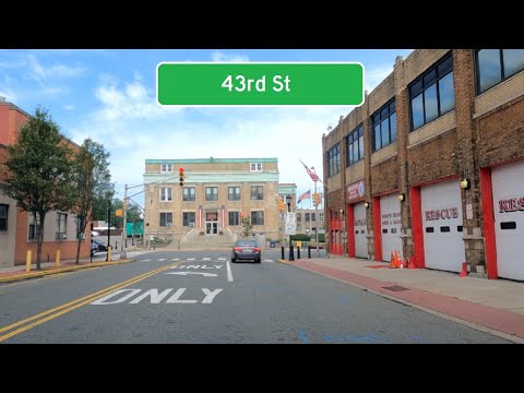 ⁴ᴷ⁶⁰ Driving 43rd Street from Union City, NJ to North Bergen, NJ