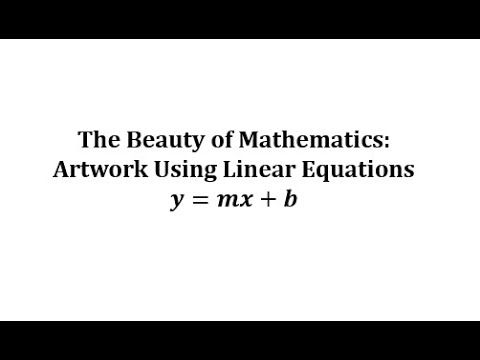 The Beauty of Math: Artwork Created using Linear Equations and Domain ...