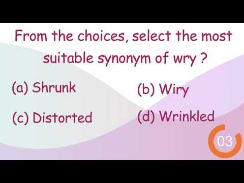 Can you guess the Synonym For The Wry? Question 8 | Synonym Quiz Series By Polite English Jaipur