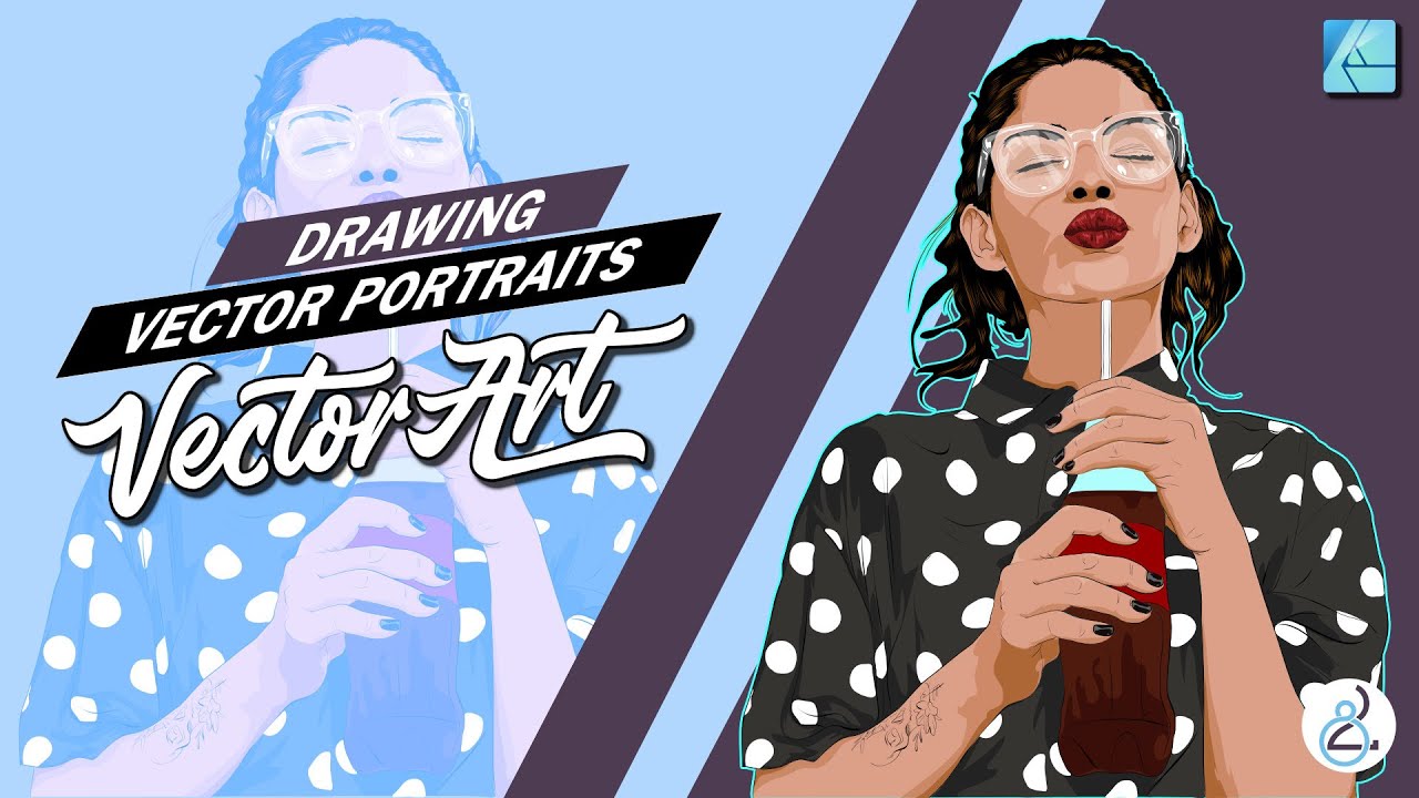 Drawing Vector Portraits With Affinity Designer 🎨 | Portrait Vector Art