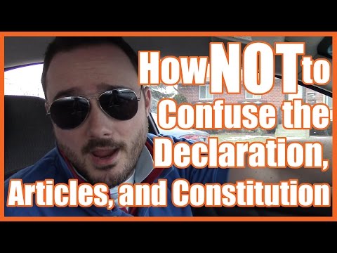 How NOT to Confuse the Declaration, Articles, and Constitution - @MrBettsClass