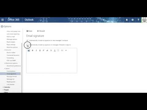 Adding a signature in Outlook - Office 365