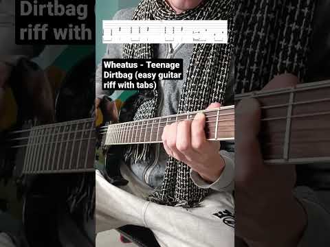 Wheatus - Teenage Dirtbag (very easy guitar riff with tabs)