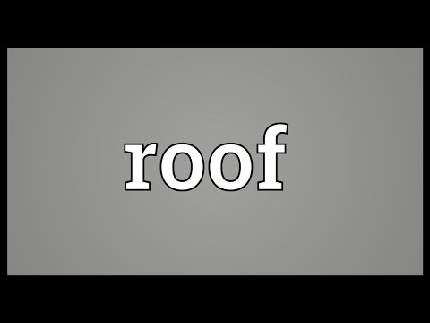 Roof Meaning