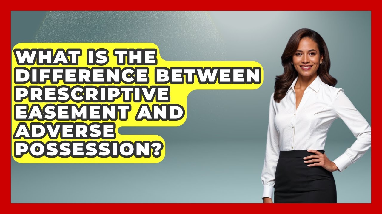 What Is The Difference Between Prescriptive Easement And Adverse Possession?