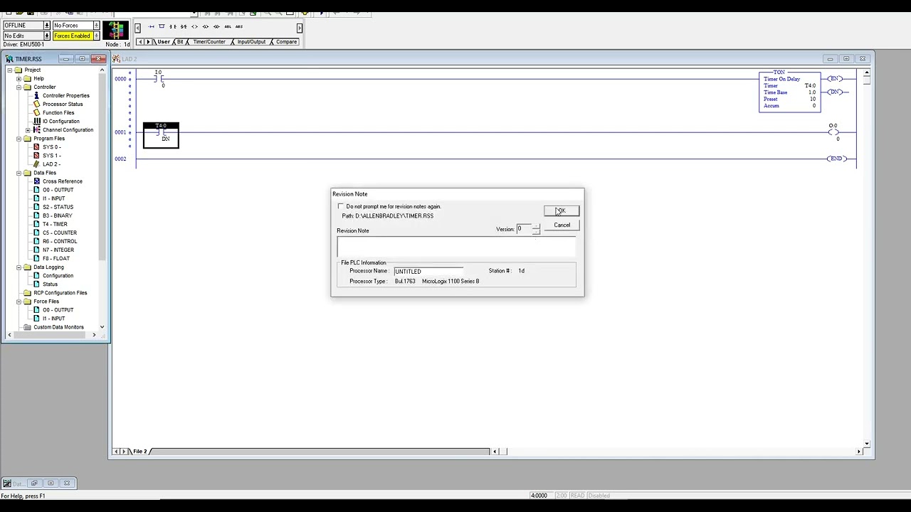 PLC Basic 1: Allen-Bradley RSLogix basic timers