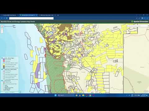 How to navigate the Namibia's Mining Cadastre Map Portal