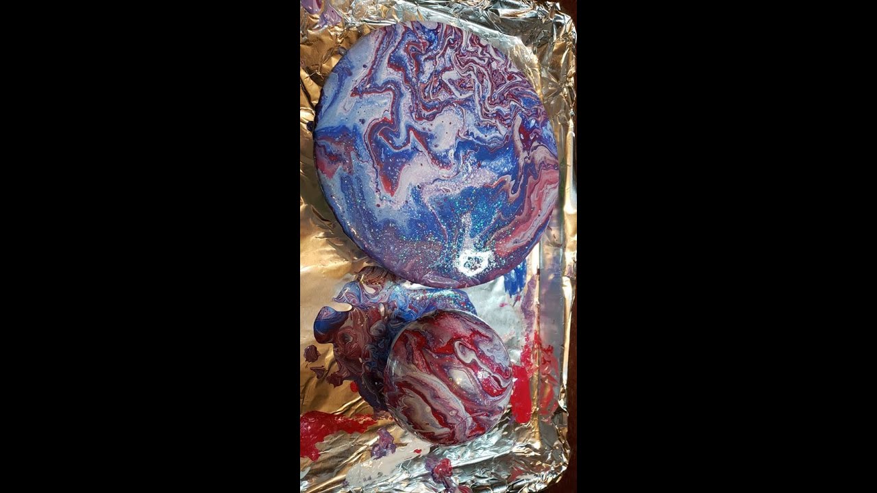 Paint Pour Tutorial for Wreath Centers