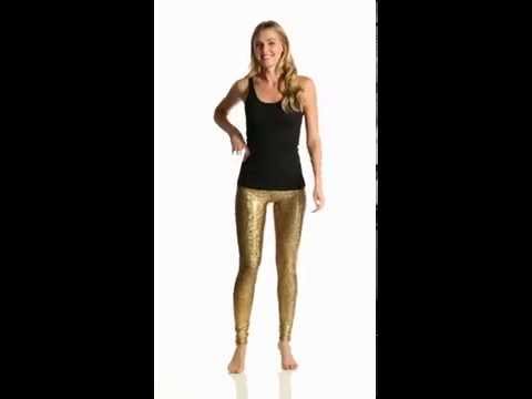 Purusha People Golden Goddess Yoga Leggings | SwimOutlet.com