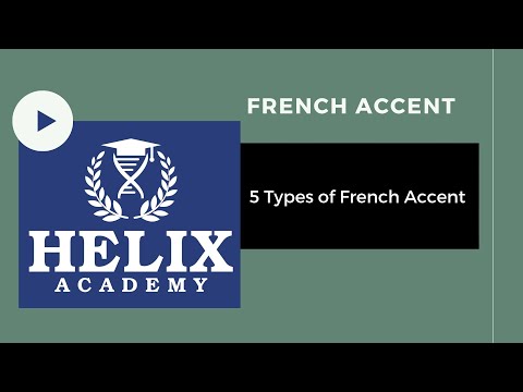 French Pronunciation- French accent marks