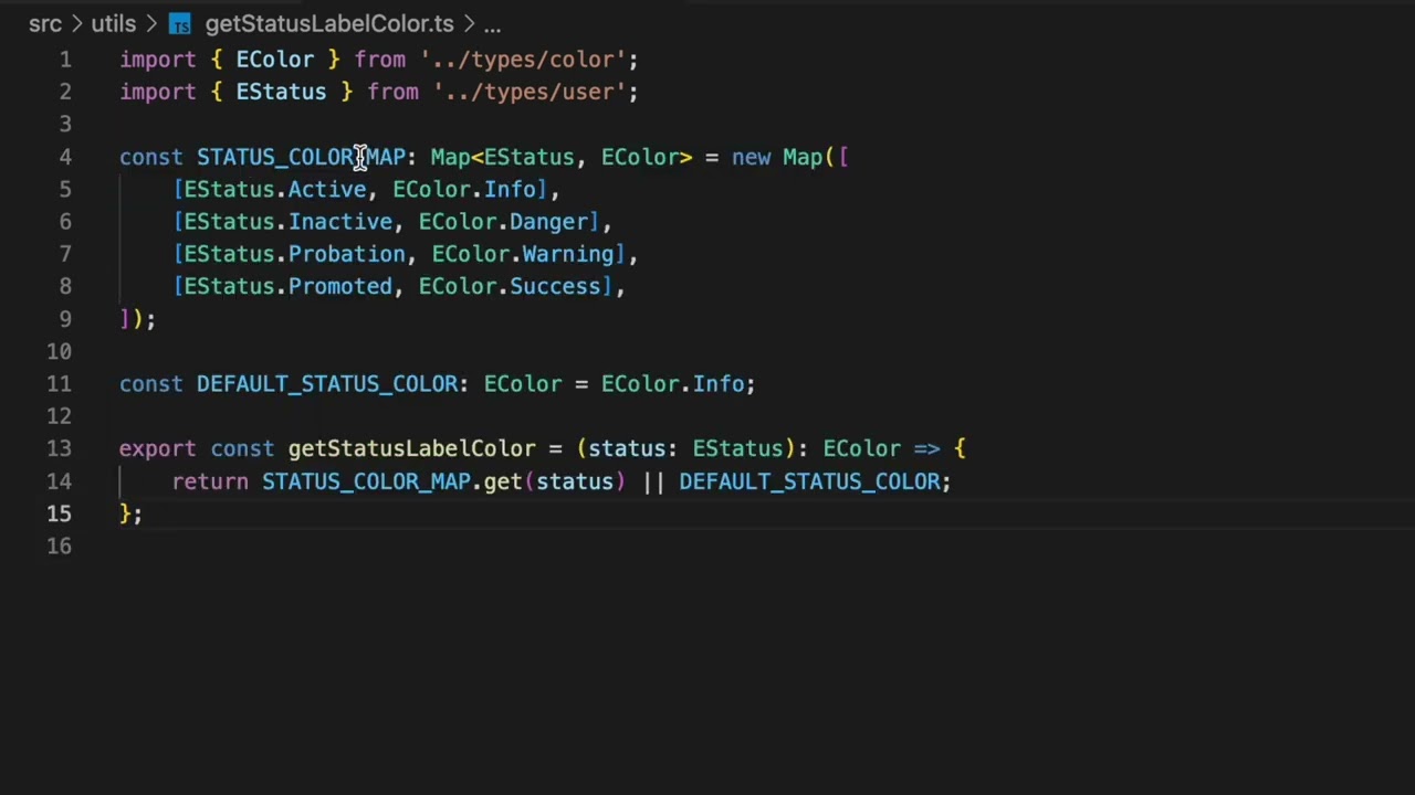 Clean Code with TypeScript: Using Map Config