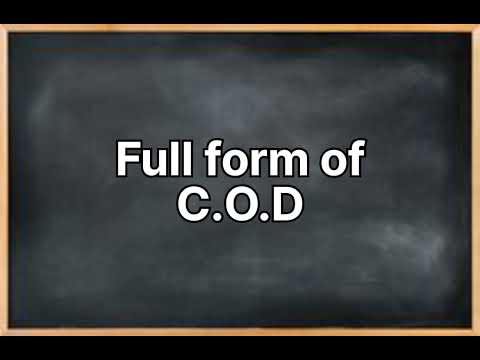 full form of C.O.D