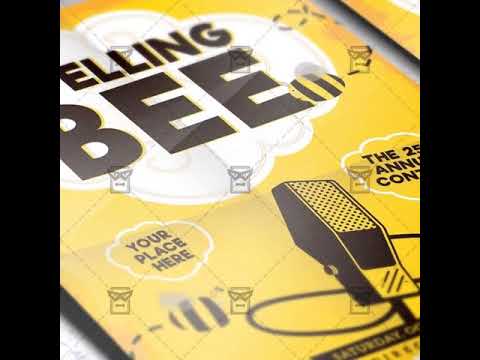 Spelling Bee Contest - School A5 Flyer Template