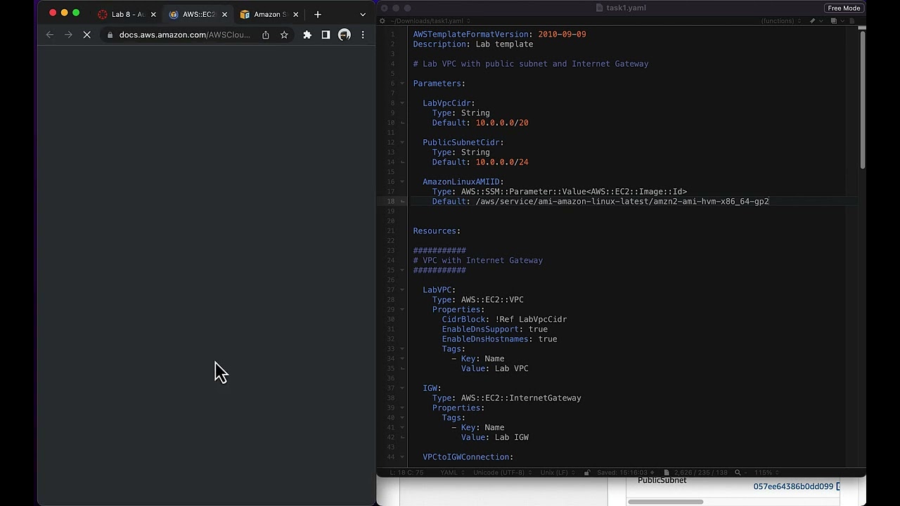 AWS Academy Cloud Operations (SysOps) Module 11: Lab 8 - Automation with CloudFormation